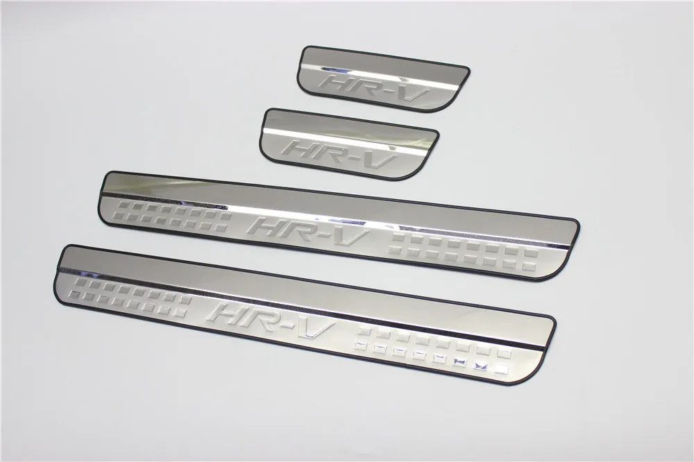 Stainless Steel Door Sill Scuff Plate Guard Sills Protector Trim For Honda HRV HR-V 2015-2019