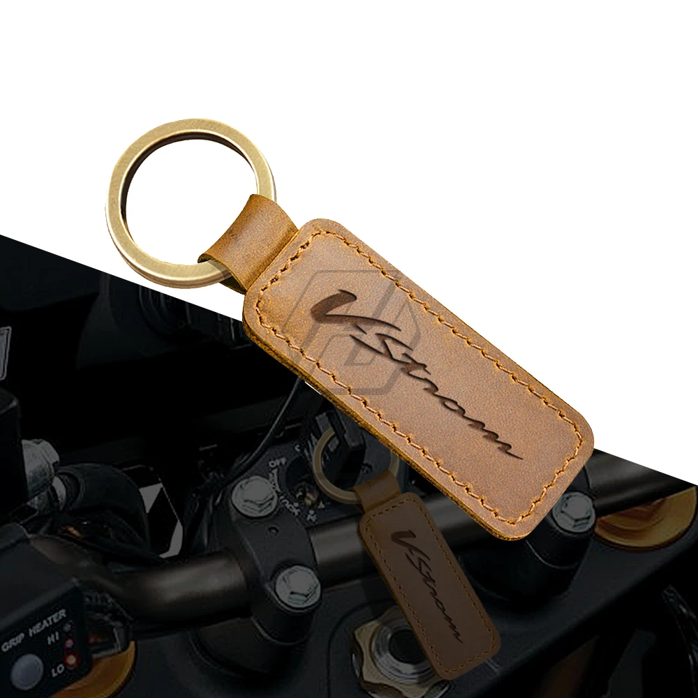 Motorcycle-Keychain-Motocross-Cowhide-Key-Ring-Fits-for-Suzuki-V-Strom ...