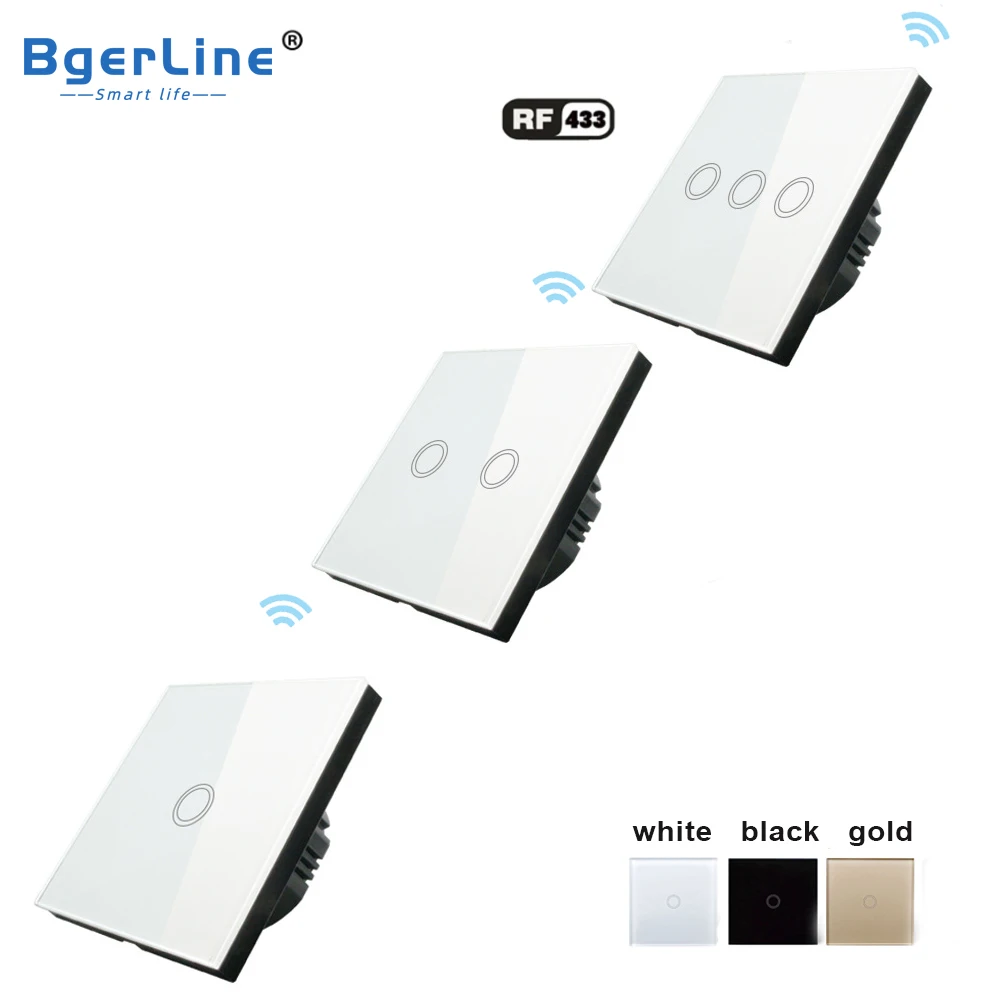 RF433-Mhz433-1-2-3-gang-Touch-wall-light-switch-1-way-with-tempered ...