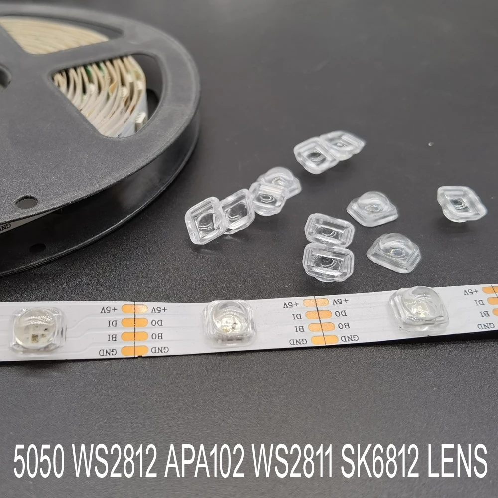 Lens For 5050 LED WS2812 APA102 WS2811 SK6812 30 60 90 120 Degree Angle ...