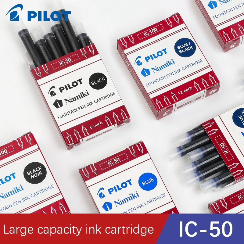 Pilot-Namiki-IC50-Fountain-Pen-Ink-Cartridge-Black-Blue-Red-Writing-Ink ...