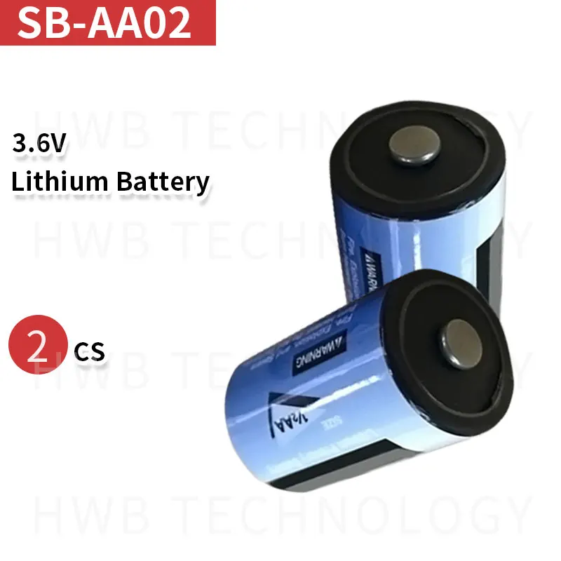 2pcs ใหม่ Tekcell SB AA02 3.6V 1/2AA LS14250 ER14250 PLC แบตเตอรี่ ...