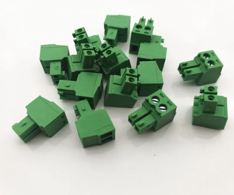 Terminales de enchufe TJ3.81 MC1.5 EC381V, conector verde 2 3 4 5 6 7 8 ...