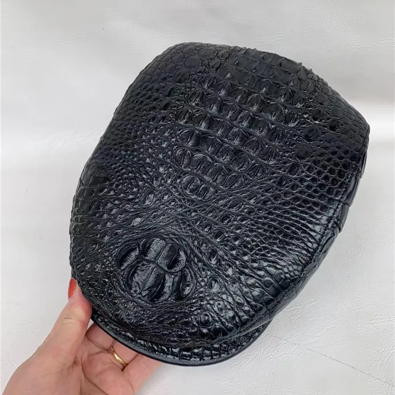 Authentic Real Alligator Skin Men's Casual Peaked Golf Cap Genuine ...