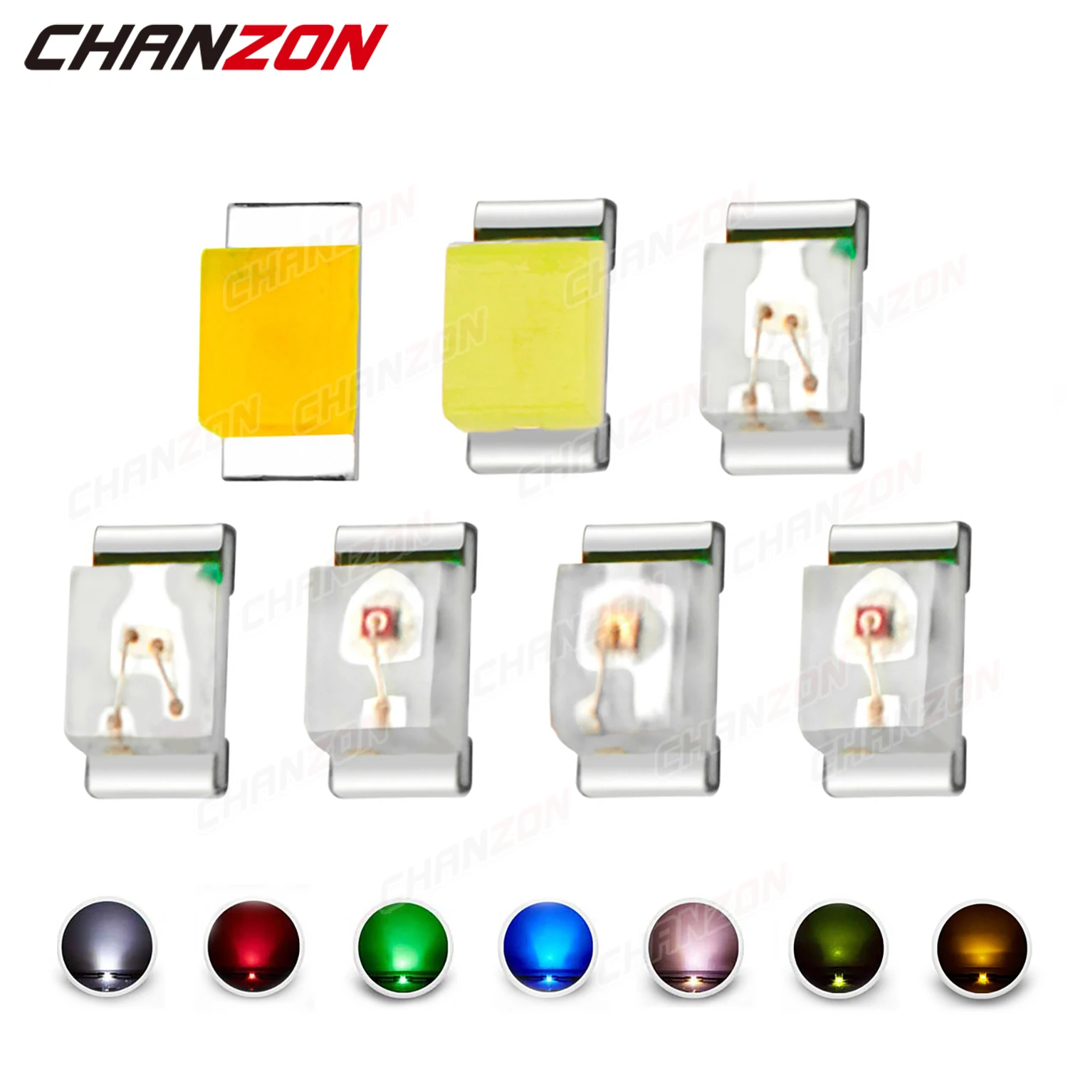 100Pcs-0402-SMD-LED-Diode-Chip-Warm-White-Red-Green-Blue-Yellow-Orange ...