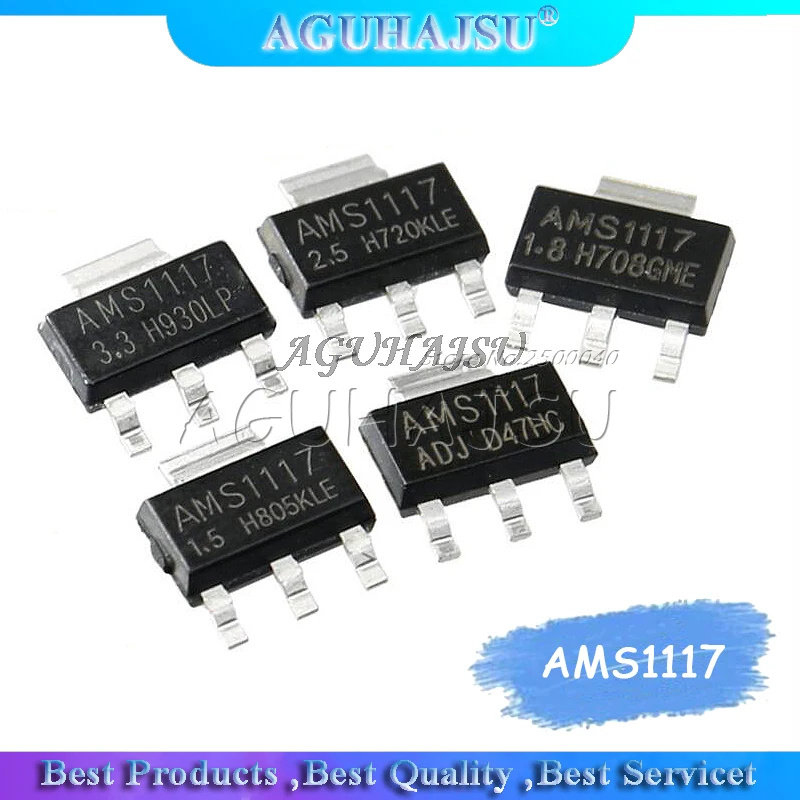 20PCS AMS1117 series AMS1117-3.3V AMS1117-ADJ AMS1117-1.8V AMS1117-1.2V ...