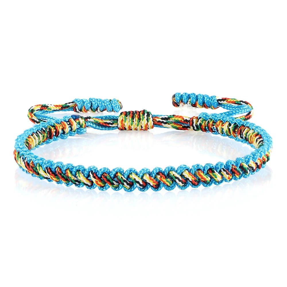 MultiColor-Lucky-Handmade-Rope-Buddha-Anklet-Bracelet-Tibetan-Buddhist ...