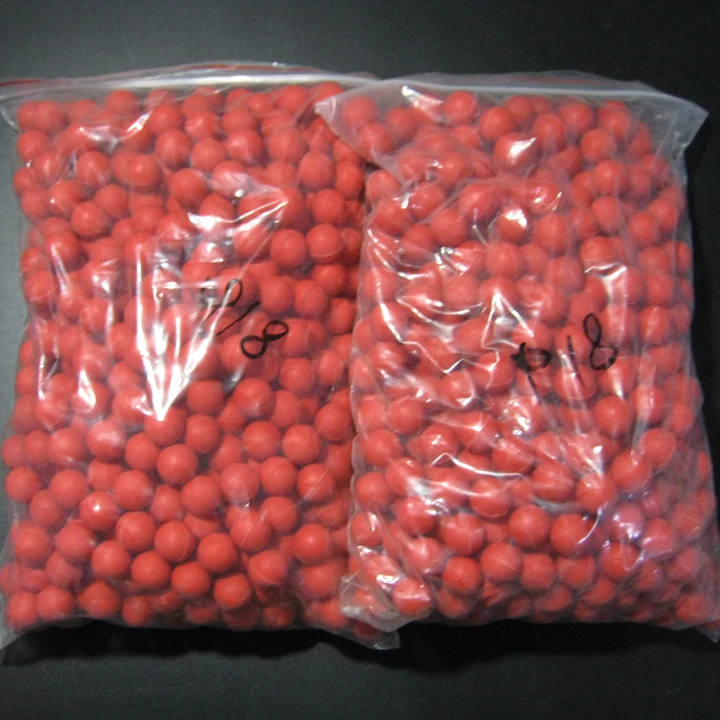 Red-rubber-ball-vibrating-screen-elastic-ball-rubber-ball-feed-factory ...