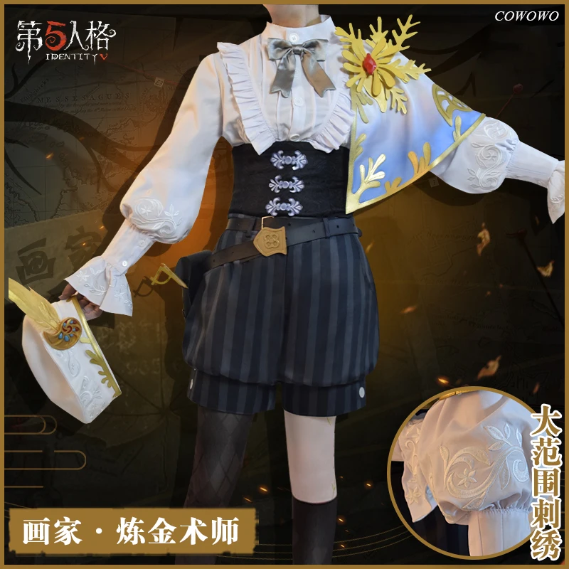 Anime! Identity V Edgar Valden Painter Alchemist Gold Skin Suit Uniform ...