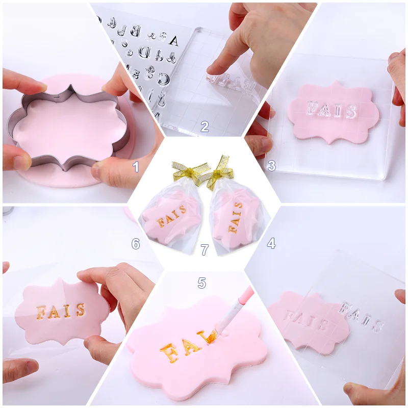 Set1 -Timbres pour biscuits lettres,outils de décoration de gâteaux ...