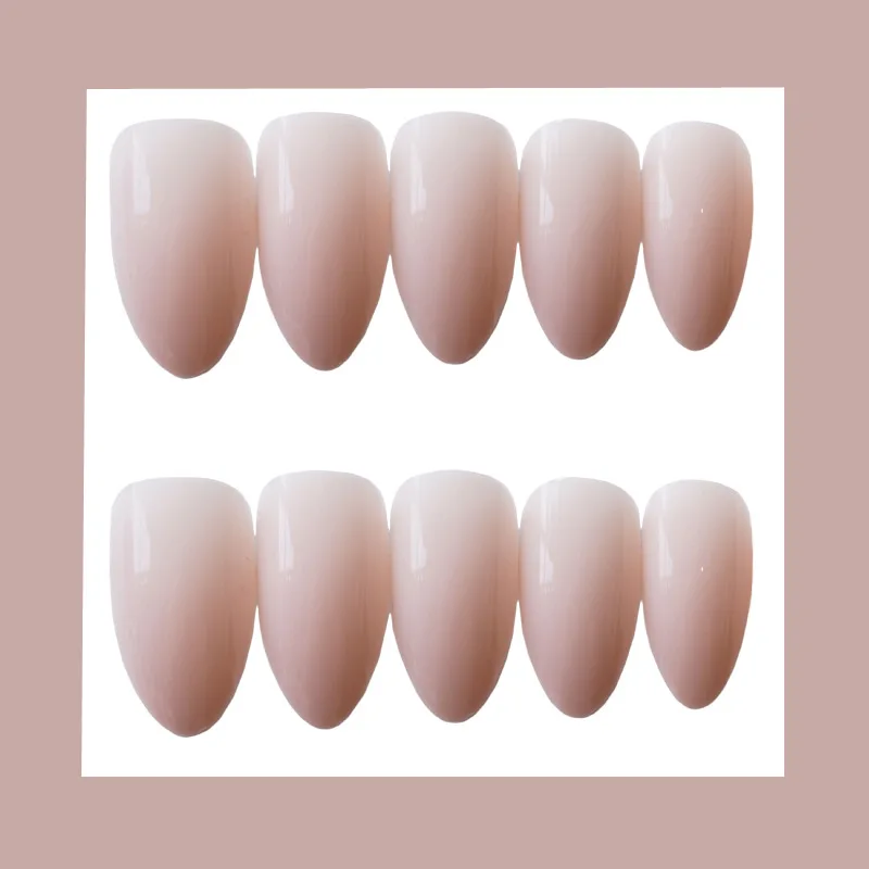 24 шт длинные острые французские балетки накладные ногти Предварительно Разработанный конфеты