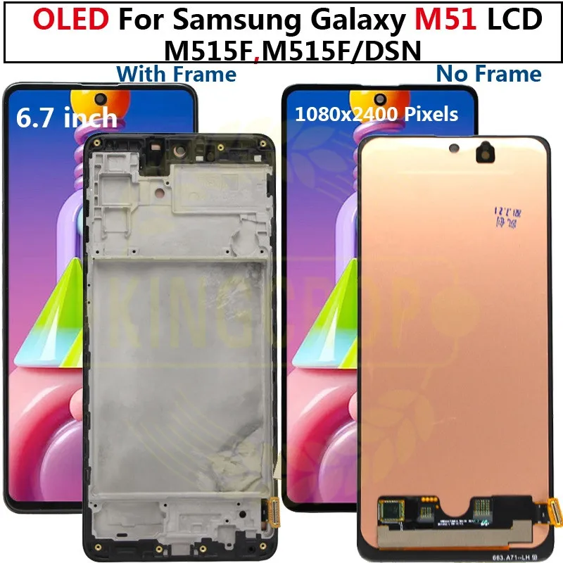 OLED-Display-For-Samsung-Galaxy-M51-M515-M515F-M515F-DS-LCD-Touch ...