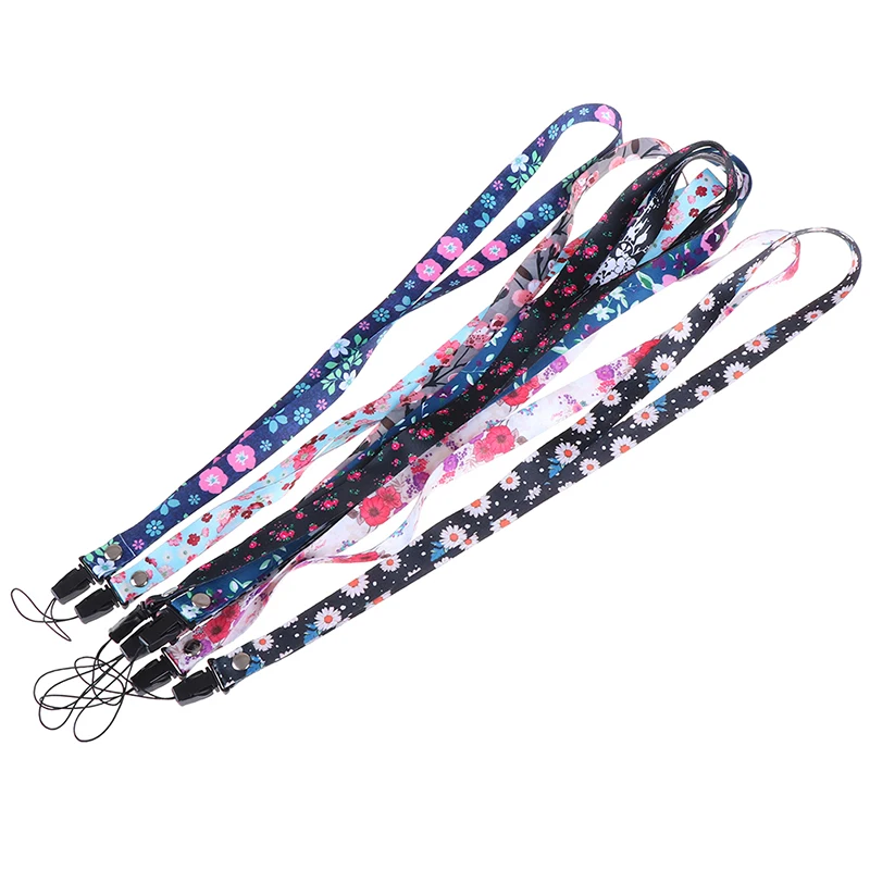 Flower Lanyard Neck Strap for keys ID Card Mobile Phone Straps for ...