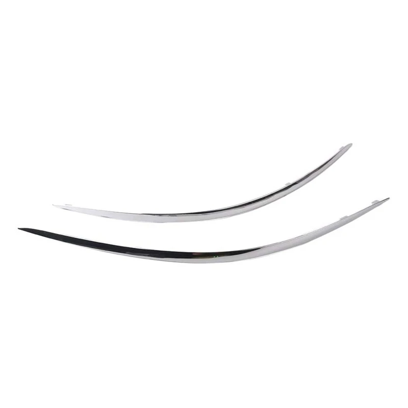 1 Pair Front Bumper Chrome Strip Trim Molding for Mercedes W211 E320 ...