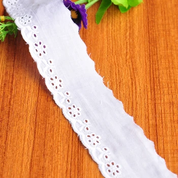 Simple Comfortable Cotton Embroidery Lace For By The Yard For Skirt Bed ...