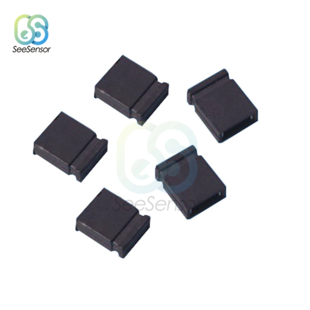 100pcs/lot Closed Short Circuit Cap Jumper Cap Pin Connector Blocks ...