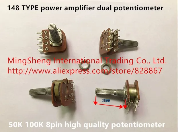 Original new 100% 148 TYPE power amplifier dual potentiometer 50K 100K ...