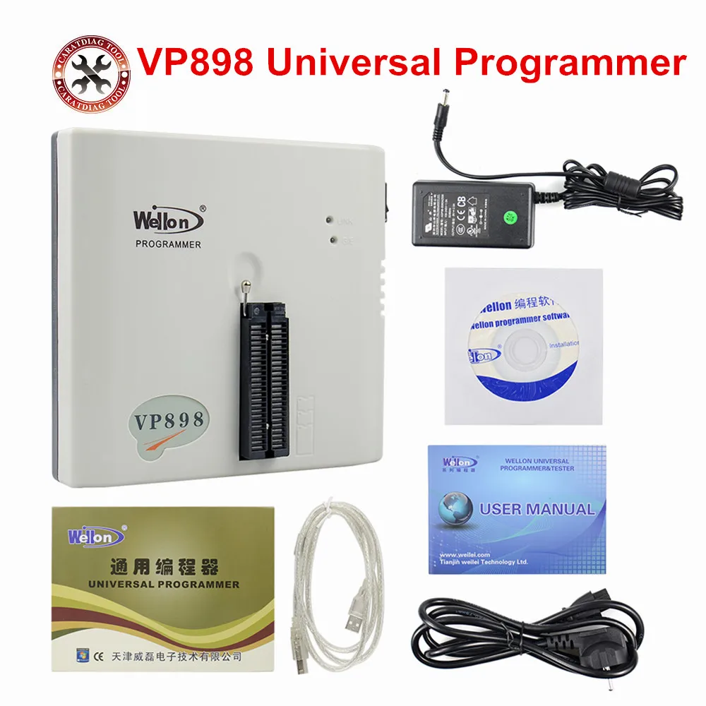 Programador de sintonización de Chip ECU, actualización en línea, VP898, Universal, Wellon VP ...