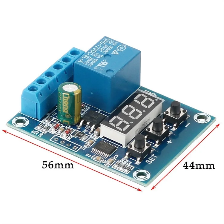 0-100v Voltage Detection Relay, Dc 12v Power Supply, 12a Charge And Discharge Voltage Monitoring ...