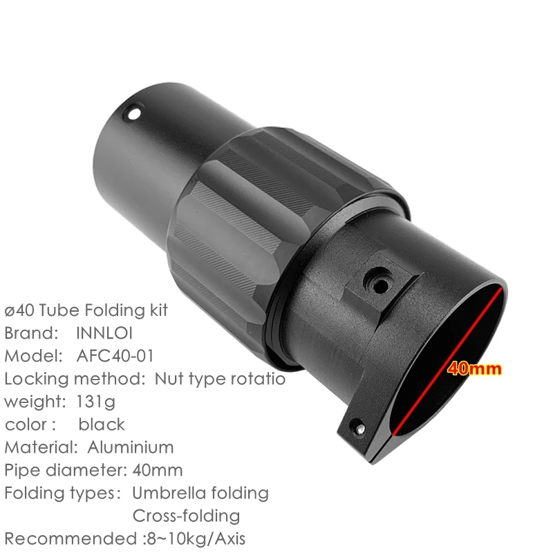 INNLOI-DIY-D40-Aluminium-Folding-Joint-40mm-Carbone-Fiber-Umbrella-Fold ...