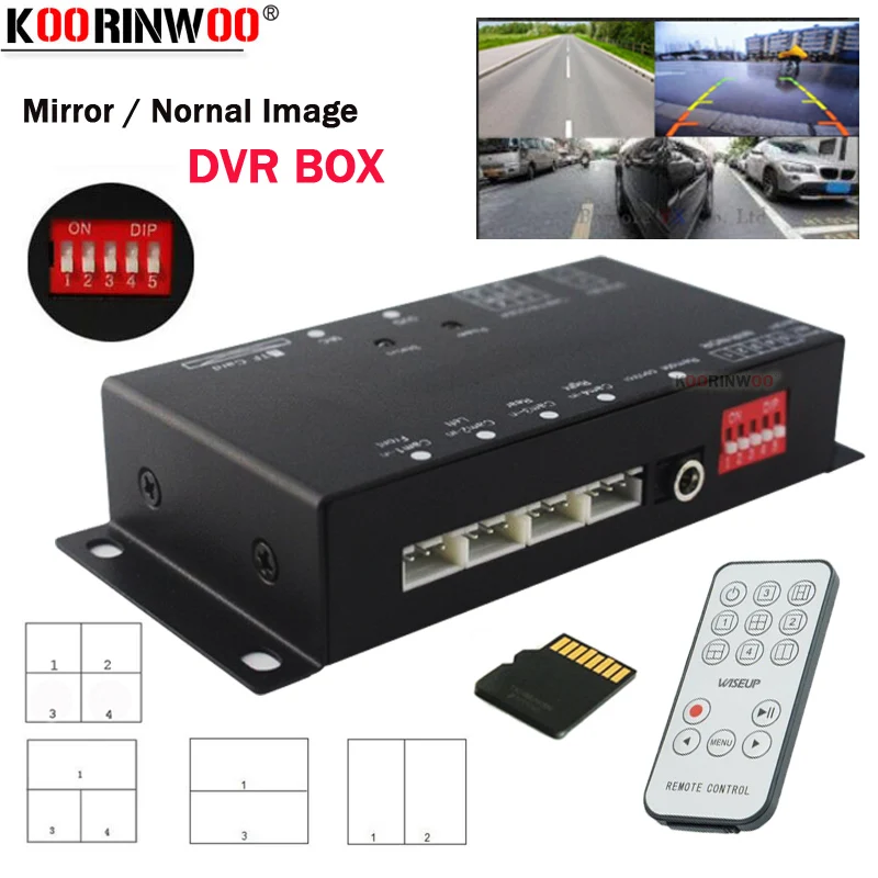Assistance Car DVR Recorder 9-36V/Parking Video Switch Combiner Box for ...