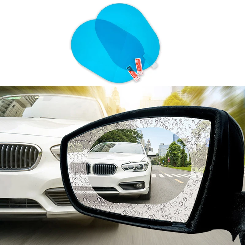 Universal 2pcs Car Rainproof Sticker Truck Bus Rearview Mirror ...