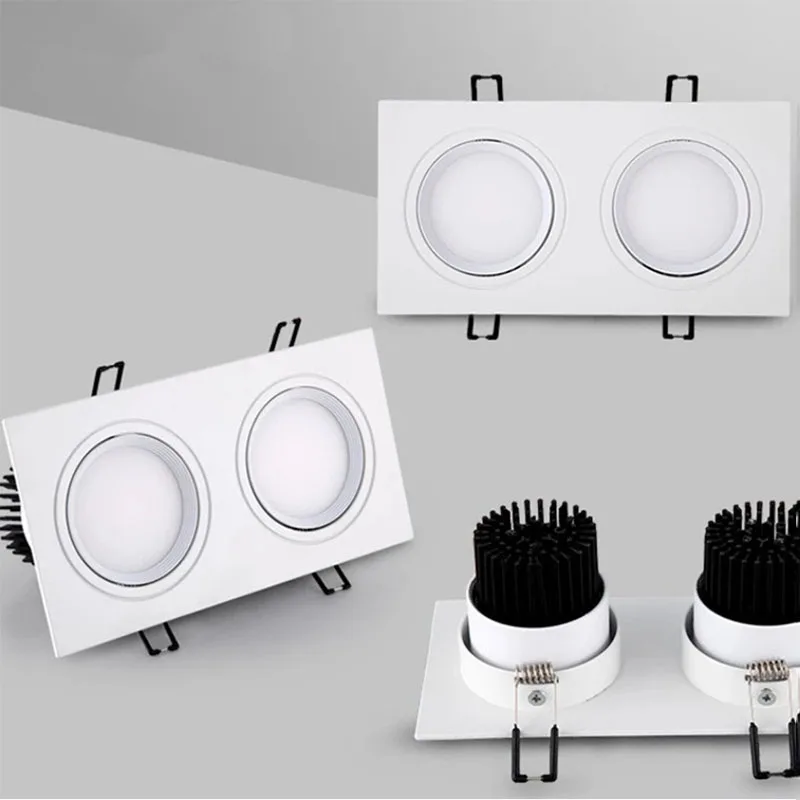 Square LED Dimmable Downlight LED Spot light decoration Ceiling Lamp ...