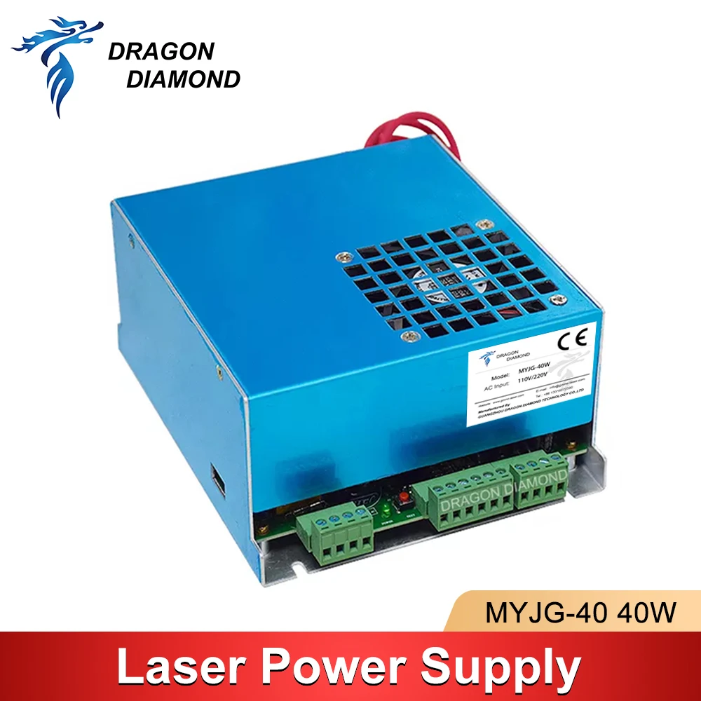 40W Laser Power Supply 110V/220V For DIY Laser Tube Engraving Cutting ...