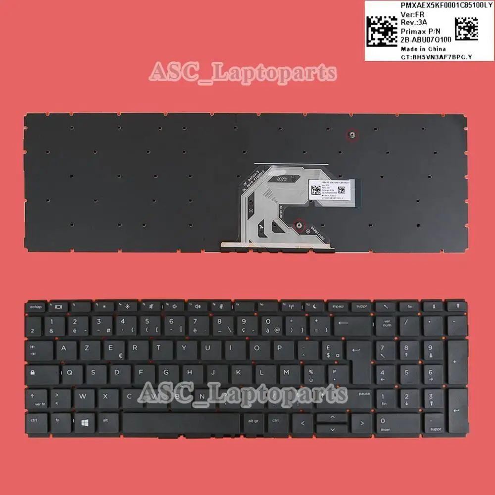 New-FR-French-Clavier-AZERTY-Keyboard-for-HP-Probook-450-G6-455-G6-450R ...