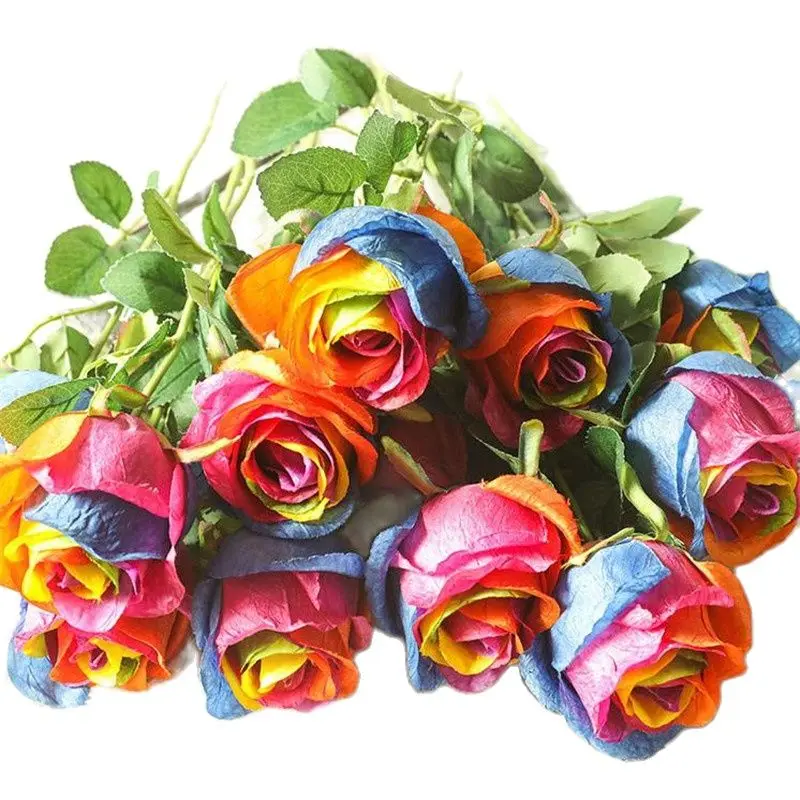 Single Stem Rainbow Rose