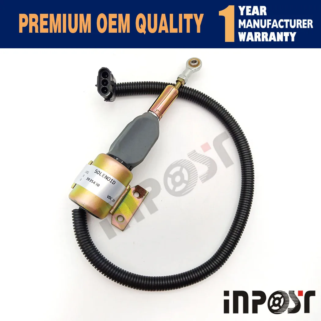 Топливный остановочный соленоид 3935430 24V для Cummins 6BT 5,9 3939703 ...