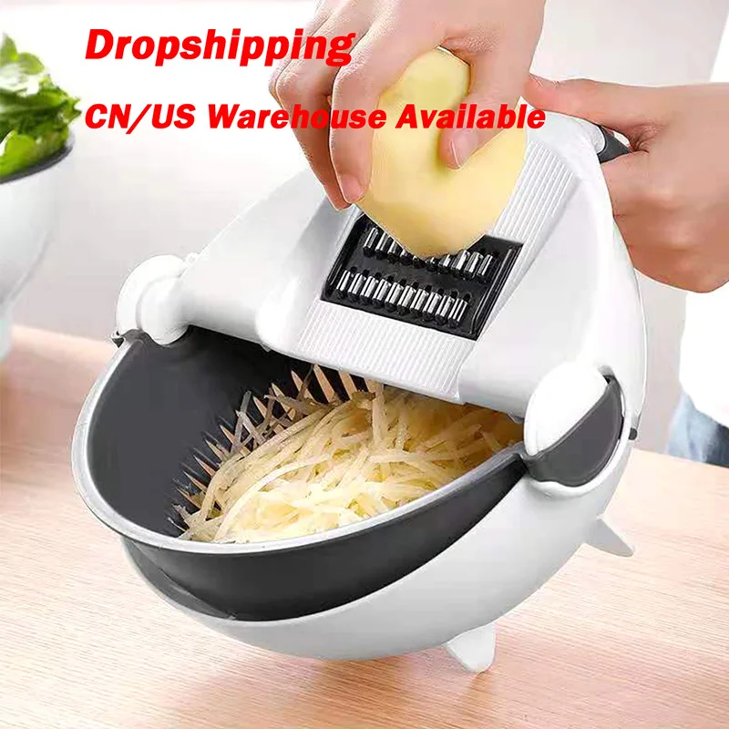 Onion Grater 9 In 1 Kitchen Knife Tool With Vegetable Filter Carrot And ...