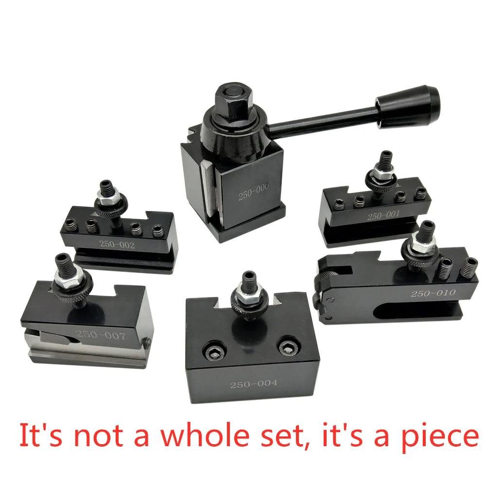 1set Tool Post Holder Steel Quick Change Tool Post T 250 001-010 Mini ...