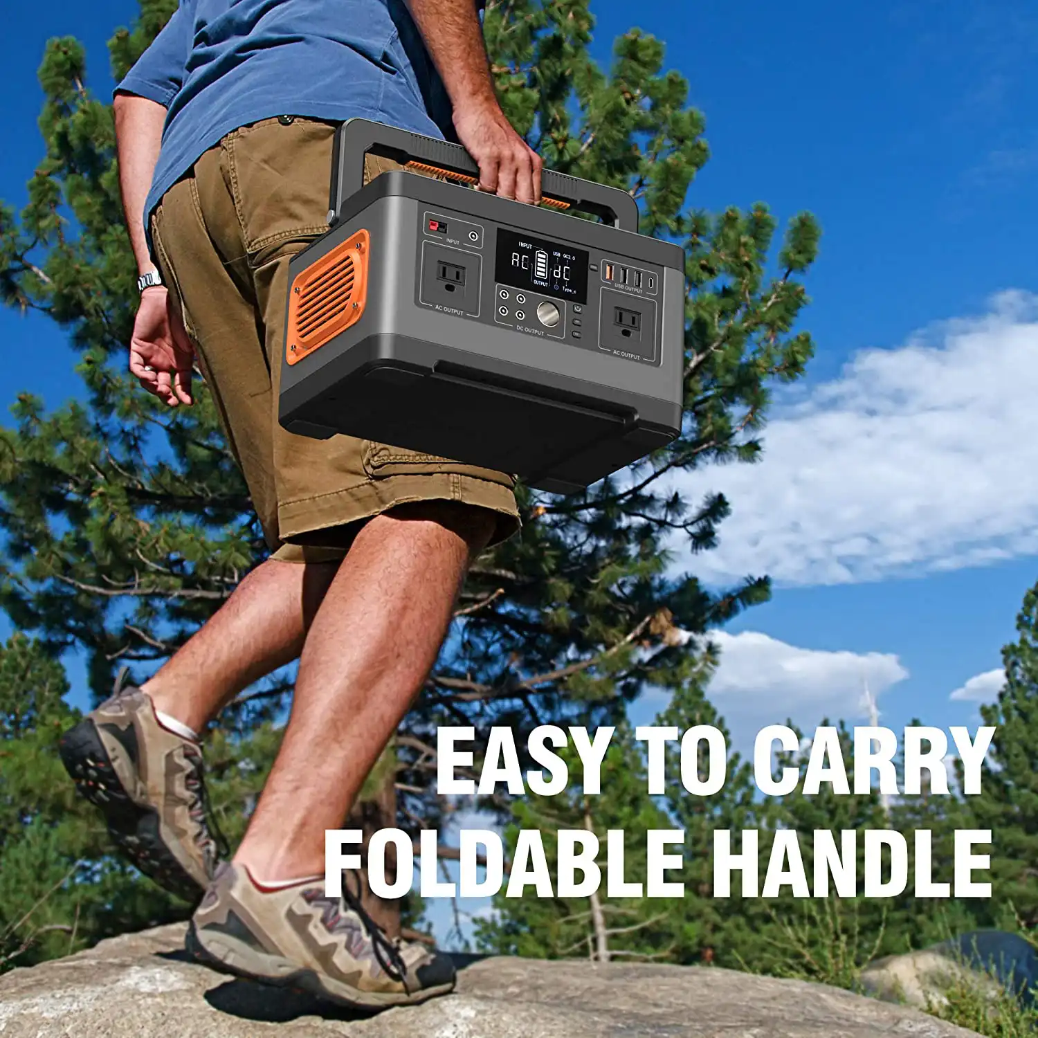 Portable Power Station Power Bank 220v AC Output 110V 220Wh Lithium ...