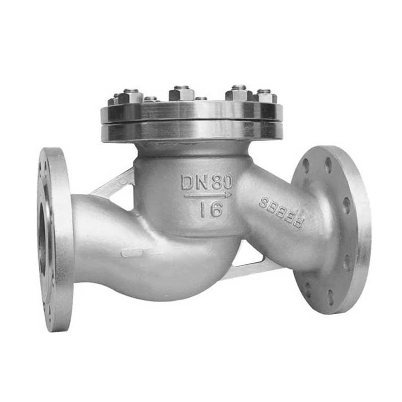 304 Stainless Steel Lift Flange Check Valve H41W 16P Vertikal 1PC Jenis ...