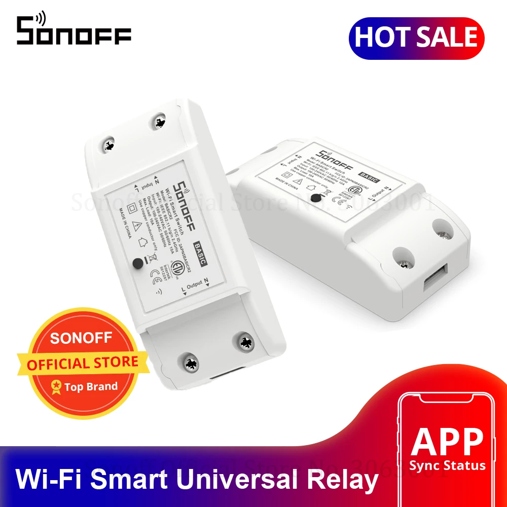 Sonoff interruptor inteligente Universal para el hogar, módulo de ...