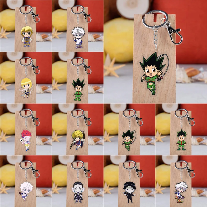 Hunter X Hunter Keychain Anime Killua Zoldyck Kurapika Key Chains Two ...