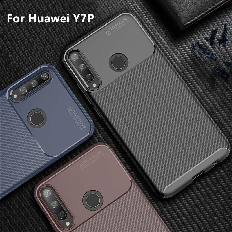 For-Cover-Huawei-Y7P-Case-Rubber-Hard-Business-Shockproof-Soft-Coque ...