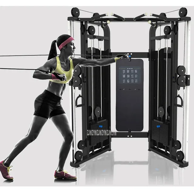 Commercial Large Double Arm Counterweight Pulling Rope Training Machine ...