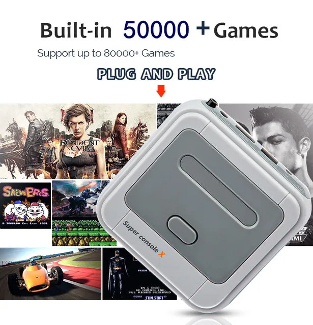 Super Console X Retro Game Console For PS1/N64/DC/NDS 50+ Emulators ...