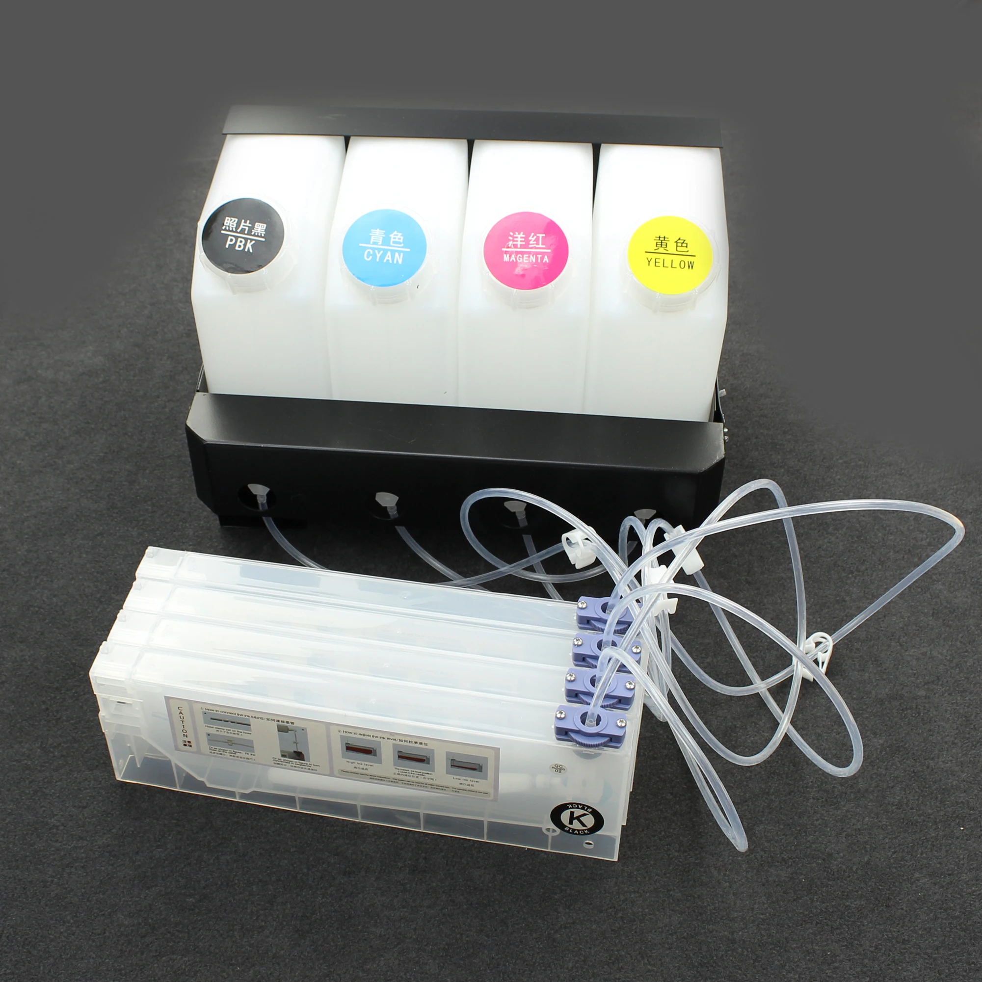 4 Colors Bulk Ink System For Mutoh Rj900, Roland Xj640/xj740/rs640 ...