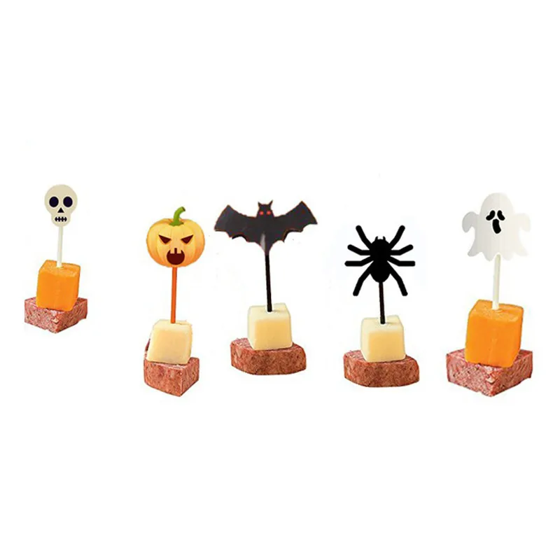 10Pcs-Halloween-Cupcake-Cake-Toppers-Cake-Pick-Toothpicks-Food ...