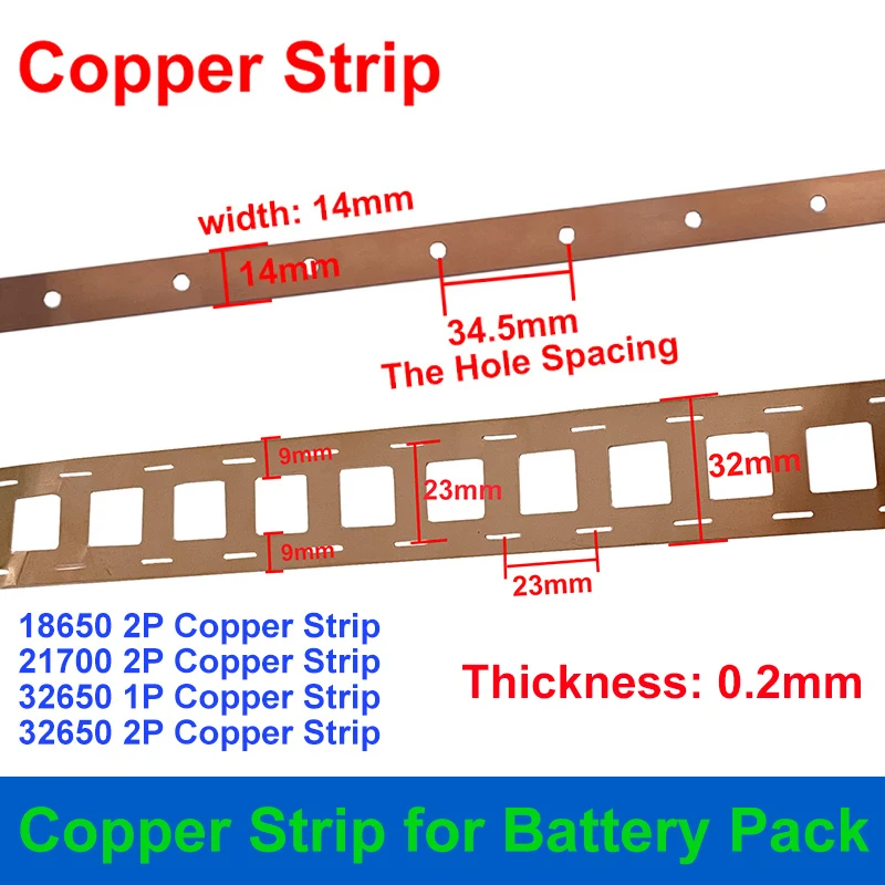 Copper-Strip-0-2mm-Thickness-18650-21700-32650-32700-Cells-DIY-Battery ...