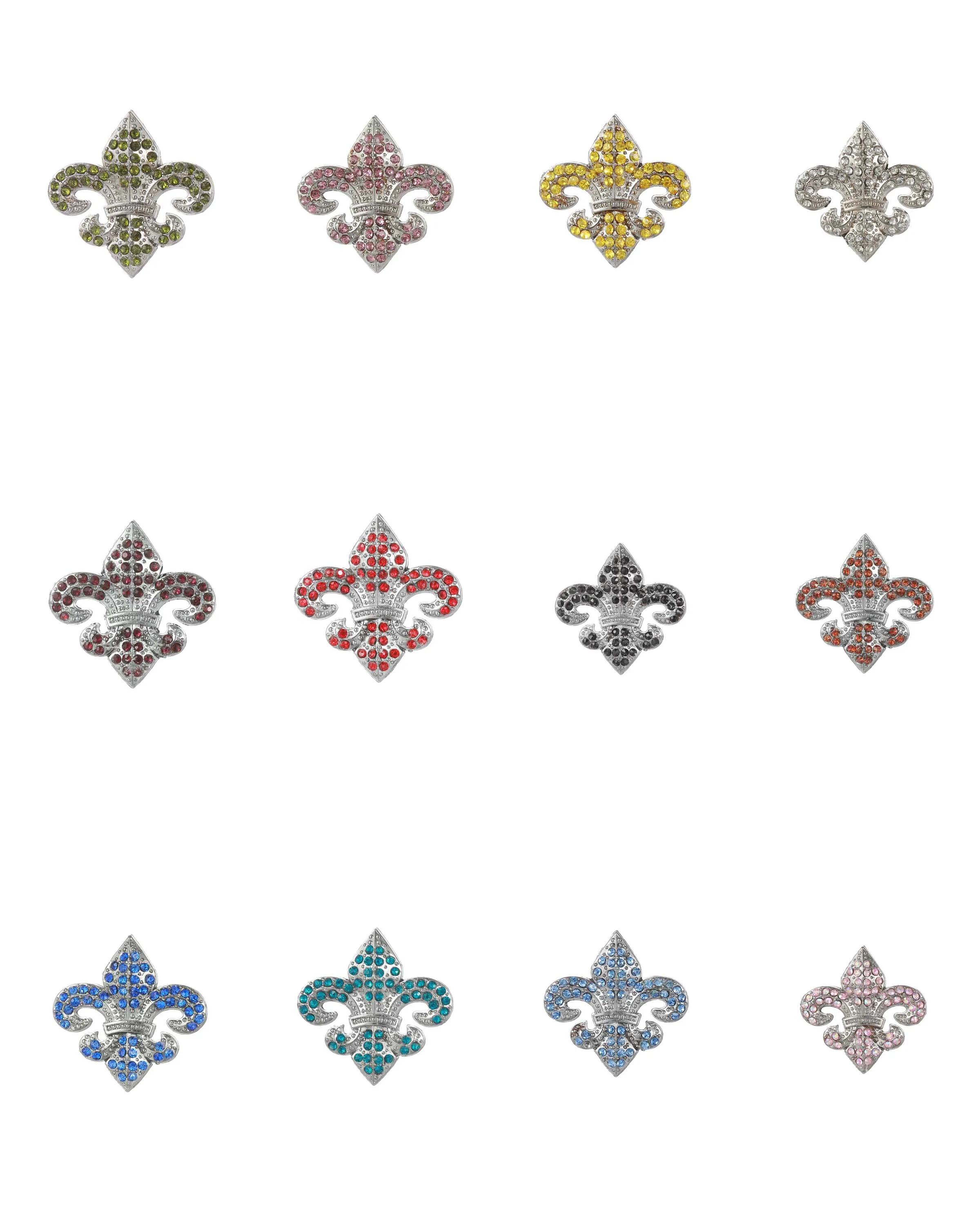 12pcs/lots Plated Anchor Belt Concho Screwback Rhinestone Concho ...