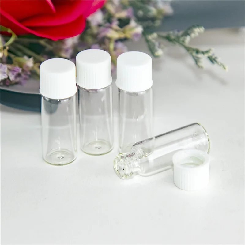 Small Glass Vials Screw Caps | Tiny Glass Bottles Wholesale - 1ml Mini ...
