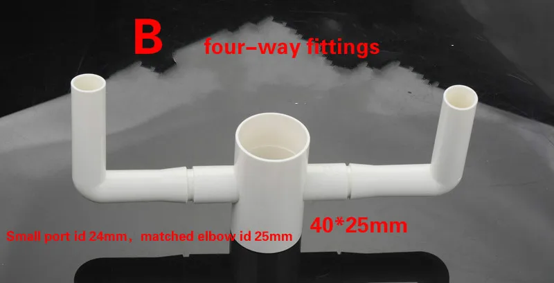 Póló Csatlakozó Négyirányú Cső Adapter Ferde Pvc Háromirányú Tee ...