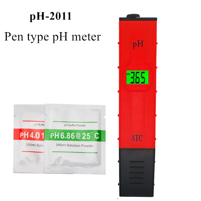 50pcs/lot by DHL Fedex with green backlight ph tester meter water ...