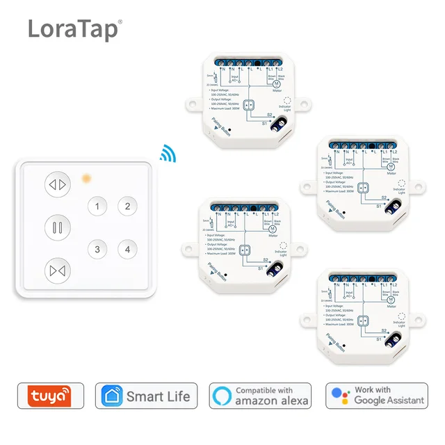 Loratap Rf Wifi Redőnyök Henger Függönyök Motoros Kapcsoló Modul ...