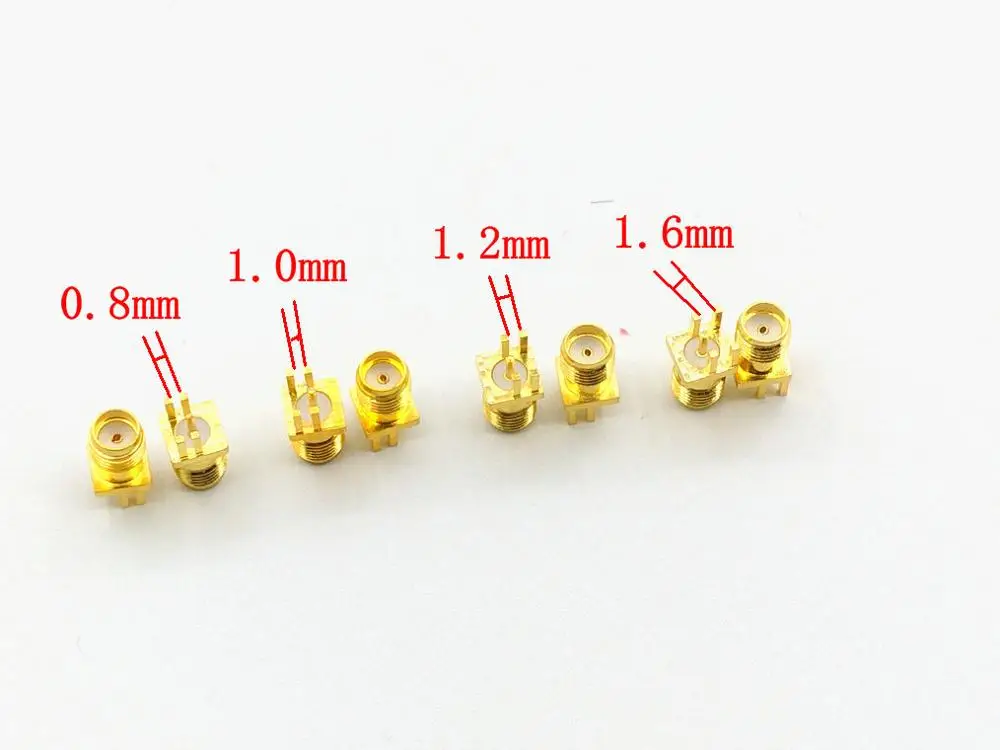 100pcs SMA CONNECTOR SMA Female Solder PCB Clip Edge Mount RF Connector ...