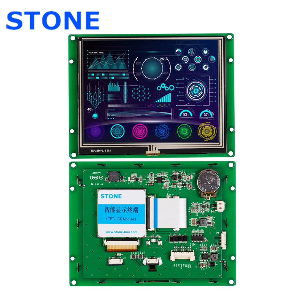 5.6 Inch Capacitive Touch Screen Panel LCD Module With Controller Board ...